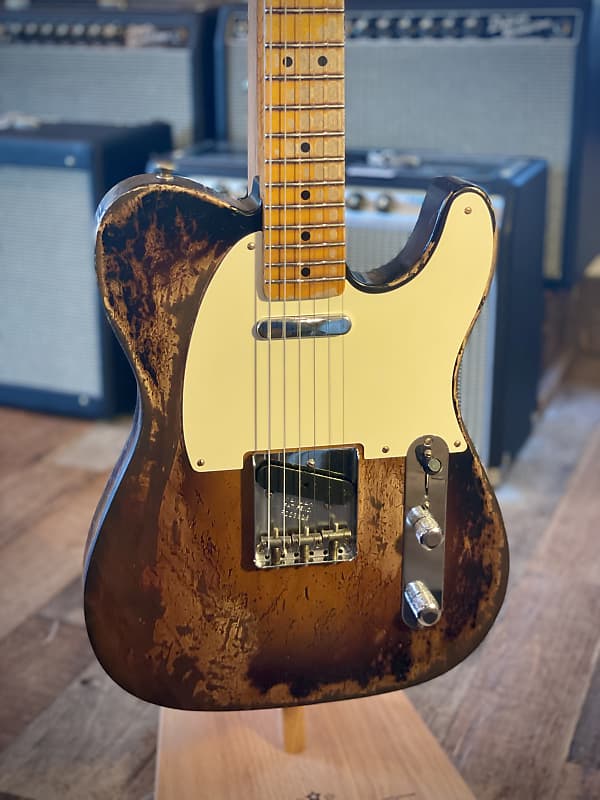 Fender Custom Shop 1950 Double Esquire Super Heavy Relic in | Reverb