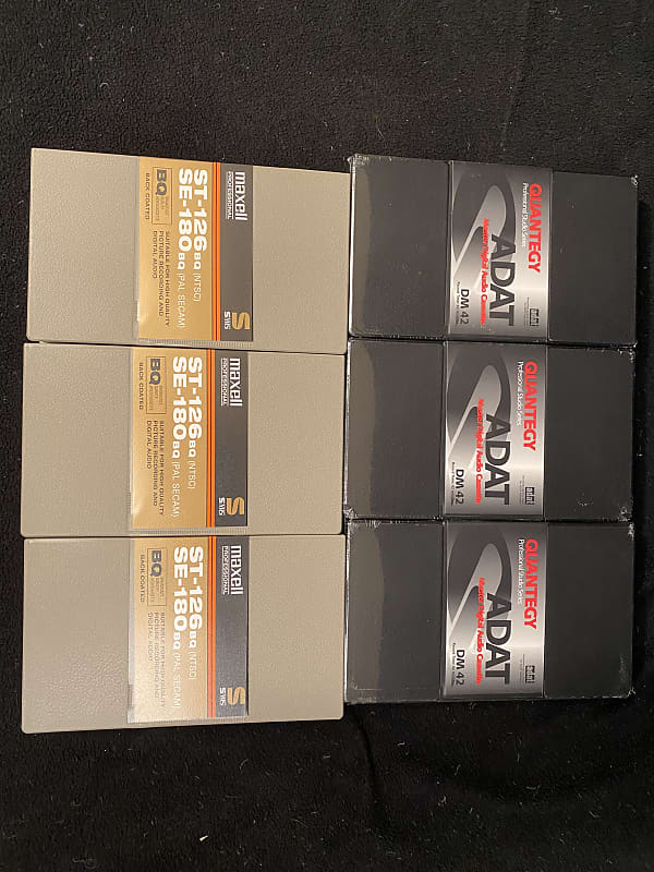 3 Maxell ST-126BQ & 3 Quantecy DM42 New ADAT tapes | Reverb