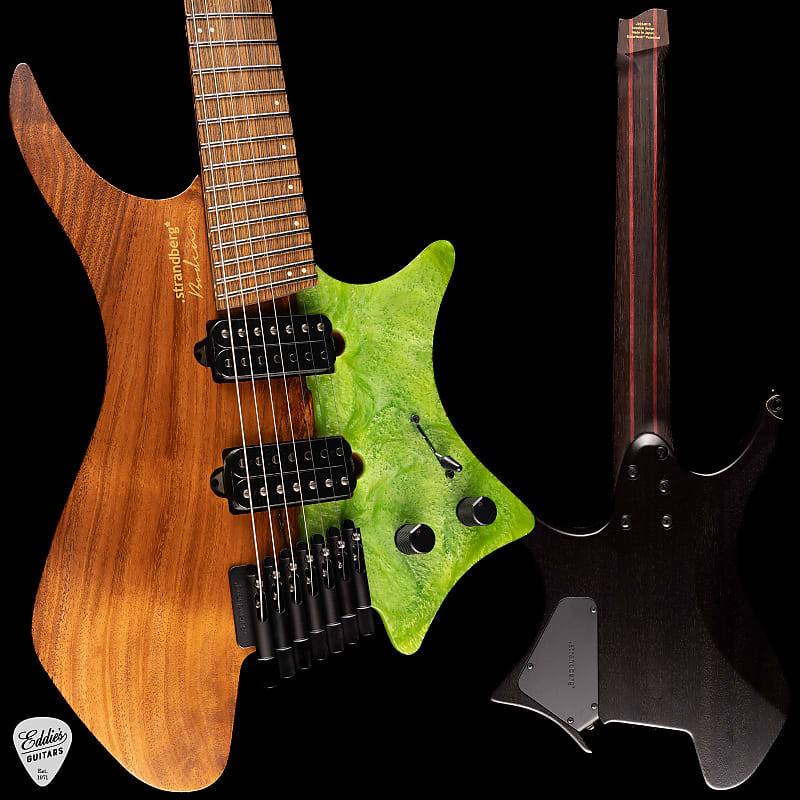 Strandberg Guitars Boden J Artisan 7 Koa - Natural Green | Reverb