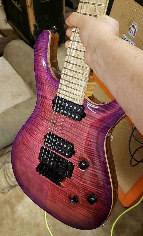 Kiesel Ct7 2017 Custom pink/purple Burst | Reverb