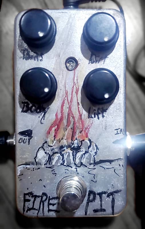 Wakefield Circuits Fire Pit Fuzz 2021 Hand Painted | Reverb Canada