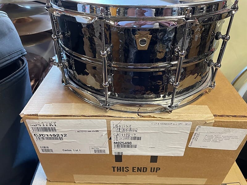 Ludwig Black Beauty 2020 14" x 6.5" Hammered Shell Snare Drum | Reverb