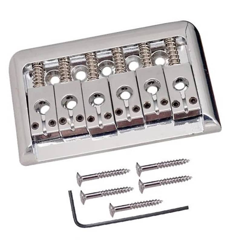 Chrome High Mass Stop Tail Top Mount, Top Load Guitar Bridge | Reverb