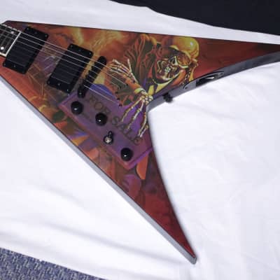 DEAN Dave Mustaine VMNT V LEFTY electric GUITAR Peace Sells | Reverb