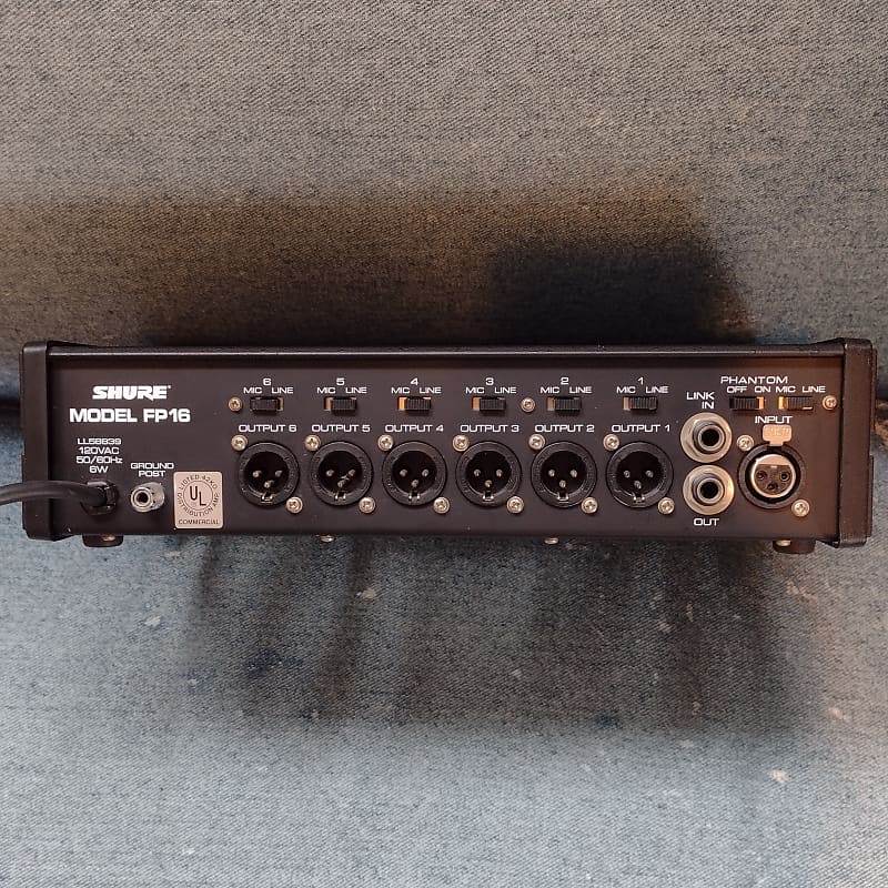 Shure FP-16 Distribution amp late 90s - Black | Reverb
