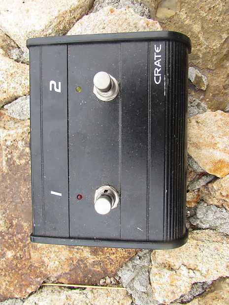Crate Foot Switch 2 Button 1/2" Stereo Plug 2000/s Black | Reverb UK