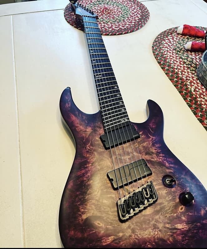 Legator Ninja 7 string Multiscale Guitar Fishman Pickips 2020 | Reverb