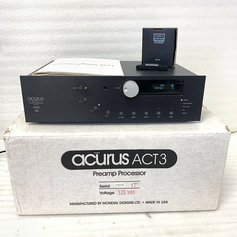 Mondial Acurus Act 3 Home Theater Surround Processor Preamp | Reverb