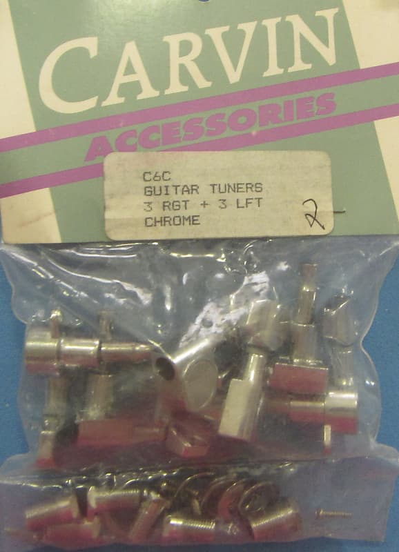 Carvin Vintage C6C guitar tuners 1990's? - Chrome | Reverb