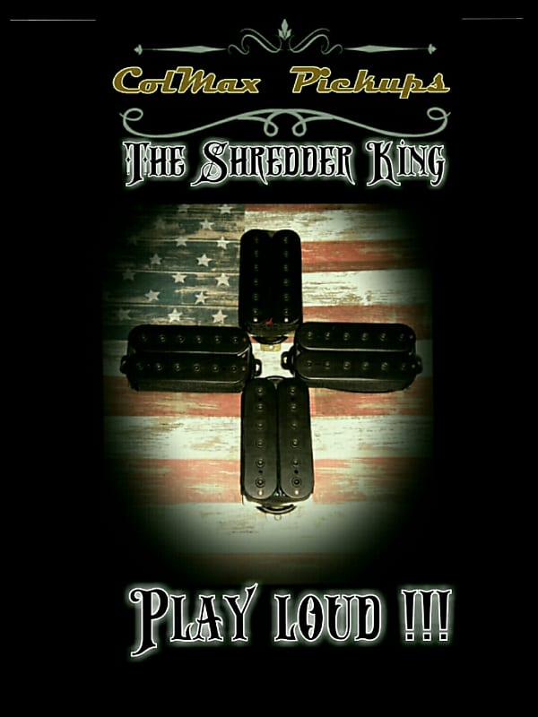 ColMax Pickups The Shredder King 2020 Black | Reverb