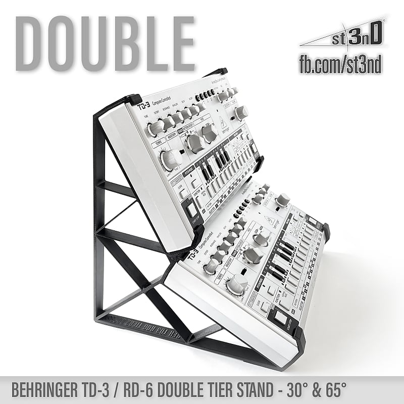 DOUBLE STAND for BEHRINGER TD-3 / RD-6 (30° and 65°) | Reverb UK