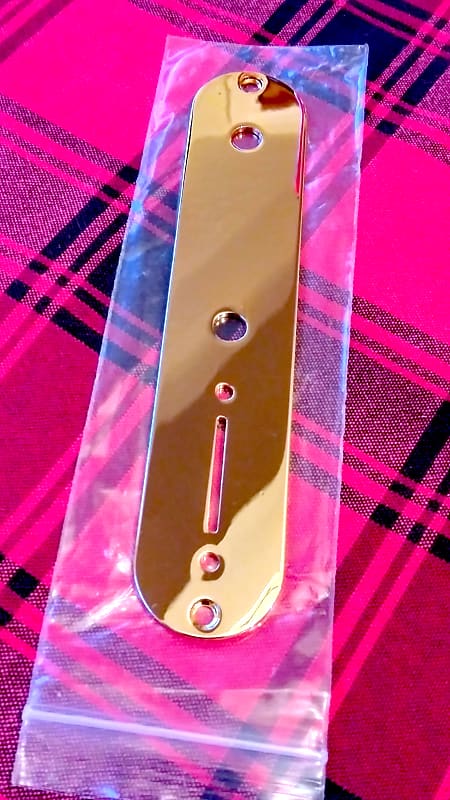 GFS Telecaster Style Gold Control Plate 2021 - Gold | Reverb