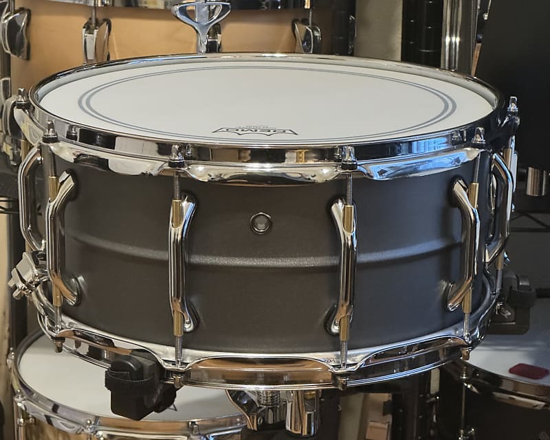 EKG Drums 6.5 x14 Spun Iron Beaded Snare 2024 - Gun Metal | Reverb