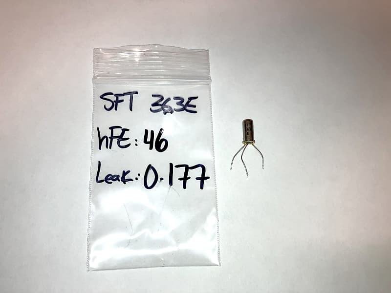 One Rare Vintage SFT363E Germanium Transistor - 46hFE / 177uA | Reverb