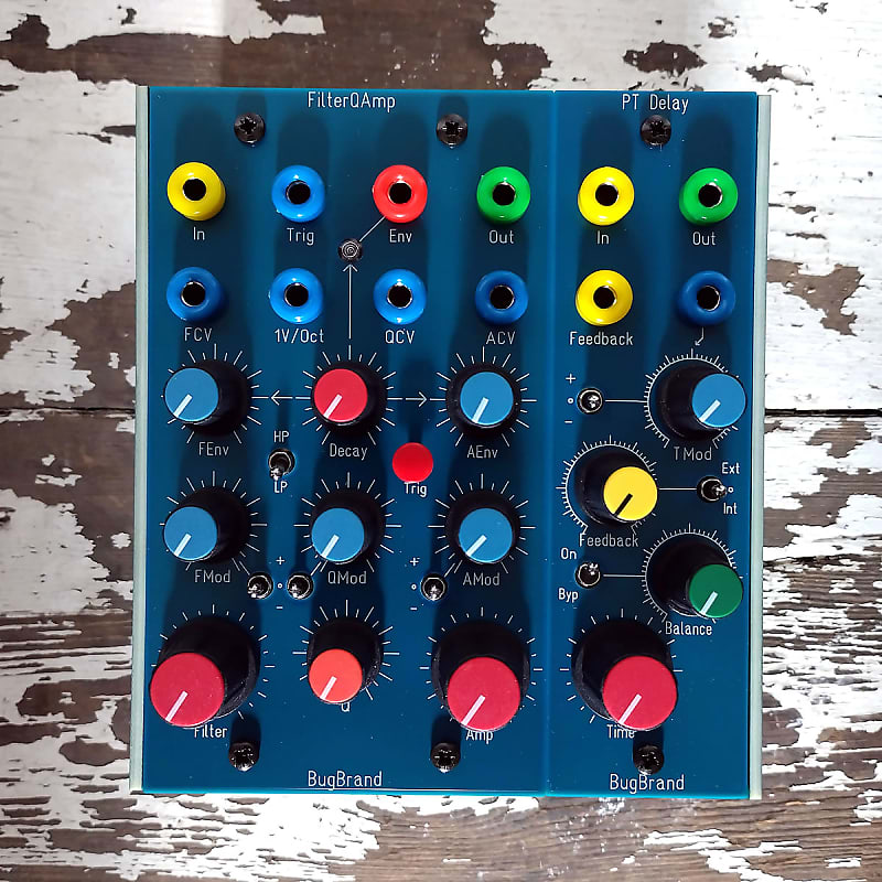 BugBrand - FilterQAmp + PTDelay - Mini Modular Synthesizer | Reverb