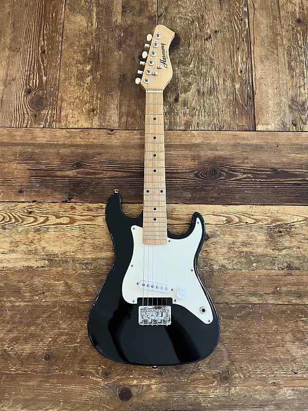 Harmony mini Strat - black | Reverb