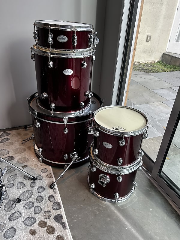 Pearl Soundcheck early-2000 5pc Shell Pack - Wine Red | Reverb