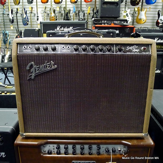 Fender Brownface Super Amp 1961 Brown Tolex 98% Original | Reverb