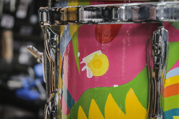 Premier Resonator Michael Shrieve Custom Painted Drum Set | Reverb