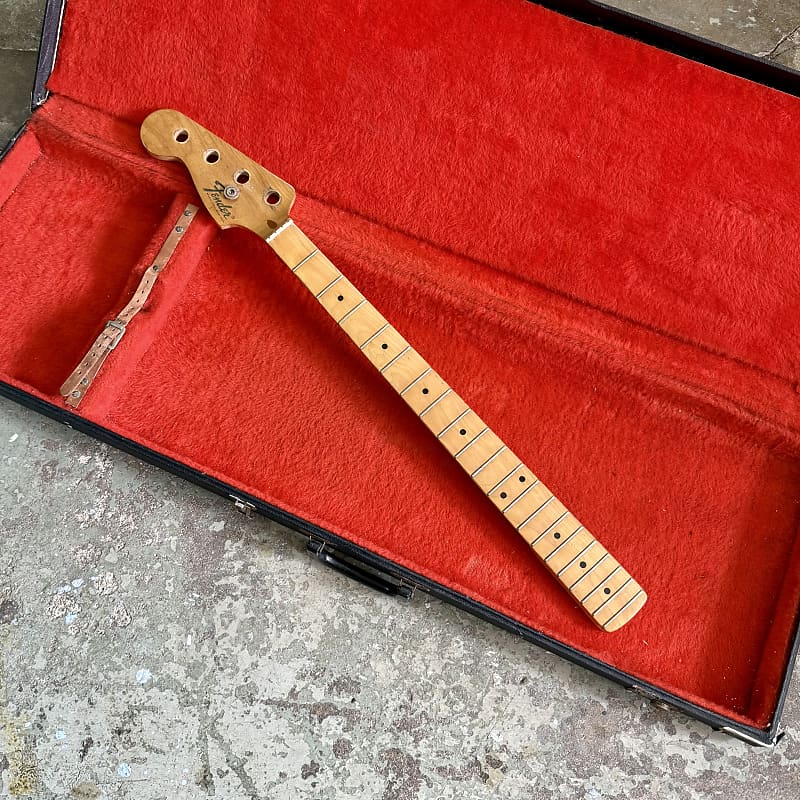 LEFTY! -Fender Precision Bass neck 1970’s - Maple original | Reverb