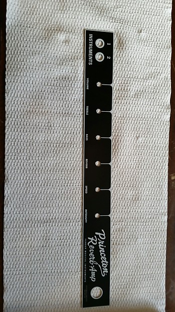 Genunine Fender Princeton Reverb Blackface Faceplate Fits | Reverb UK