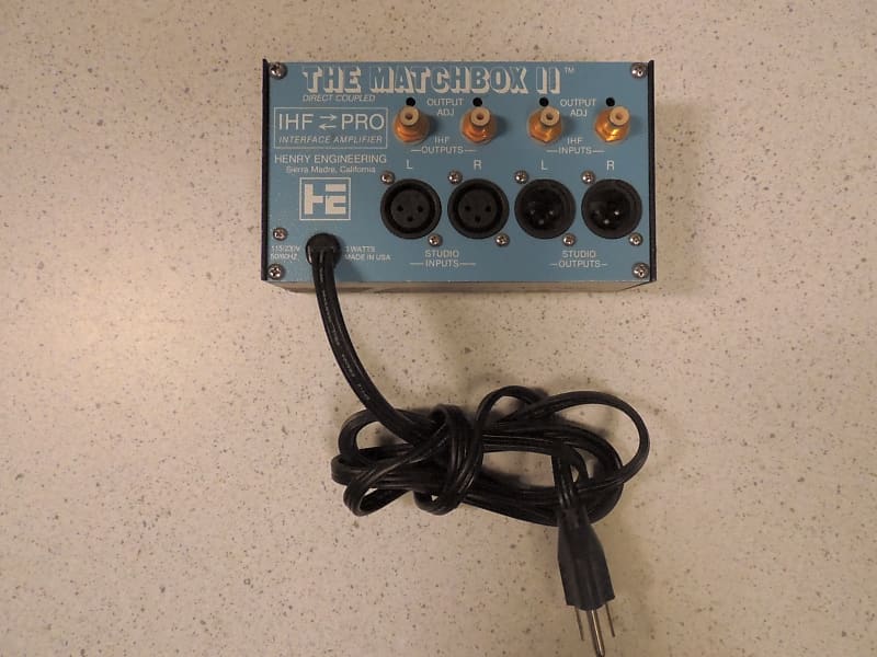 Henry Engineering The Matchbox II Interface Amplifer - Blue | Reverb