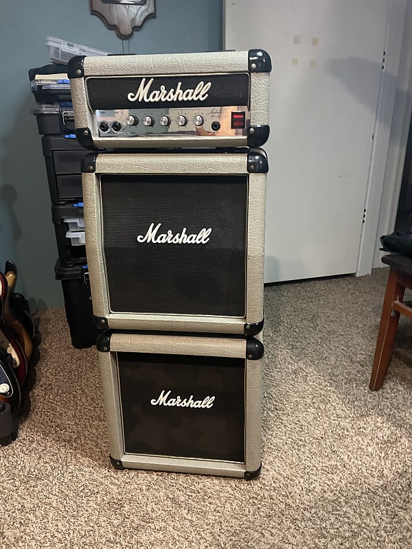 Marshall 25/50 Jubilee Micro Stack 1987 - Silver | Reverb
