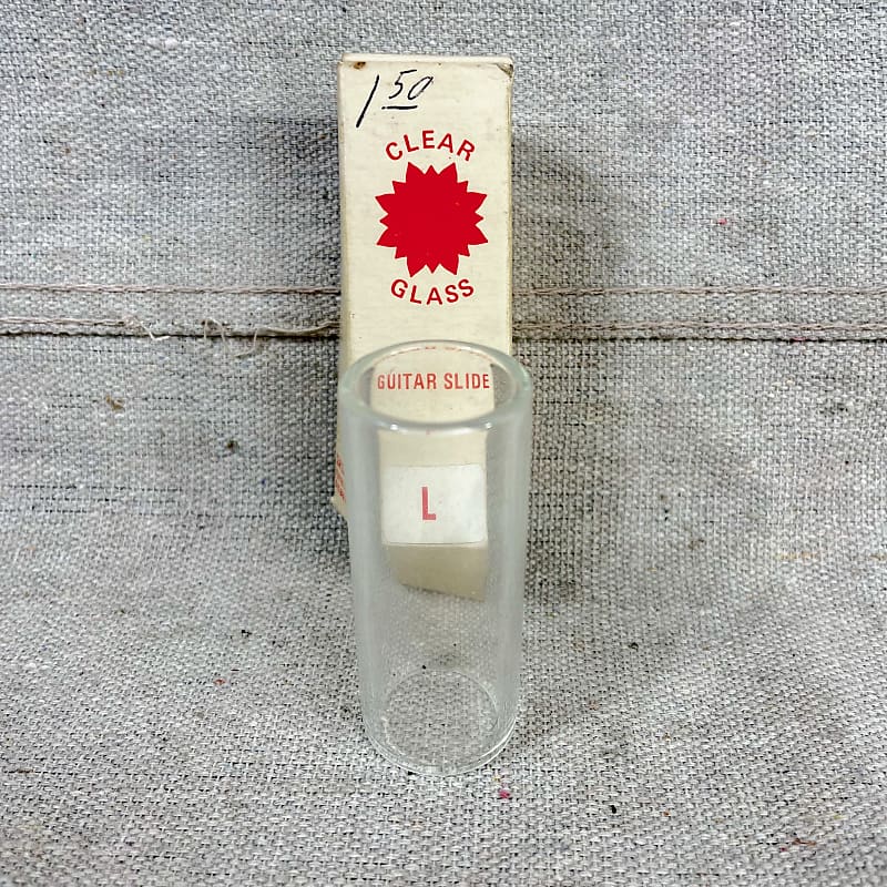Clear Glass Bottleneck Guitar Slide Large 1950s-1960s Little | Reverb