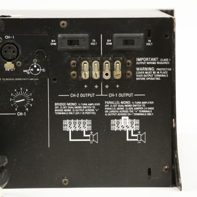 Crown Com-Tech 1600 Stereo Power Amplifier 800w 4 ohm | Reverb UK