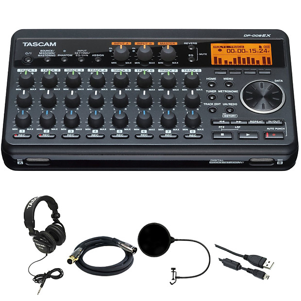 Tascam Compact Portastudio 8 Track Digital Recorder w/Built | Reverb