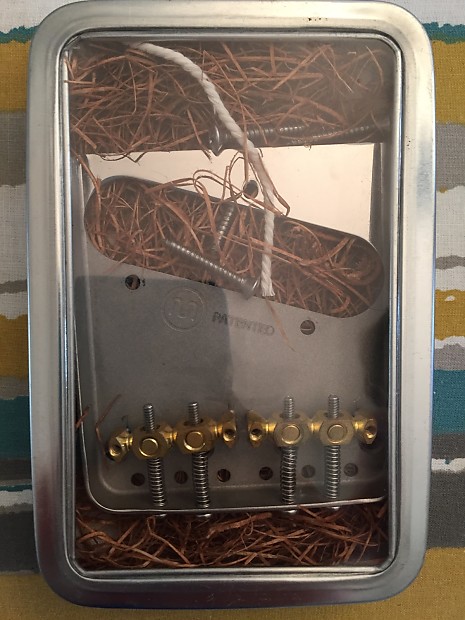 Mastery Bridge M3 Telecaster Bridge 2015 Chrome / Brass | Reverb