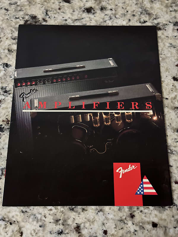 Fender Amplifier Catalog Brochure 1989 Dual Showman Champ 12 | Reverb