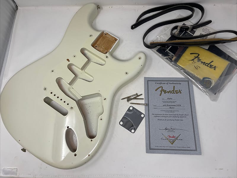 Fender Custom Shop ‘60 Stratocaster Olympic White Relic Body | Reverb