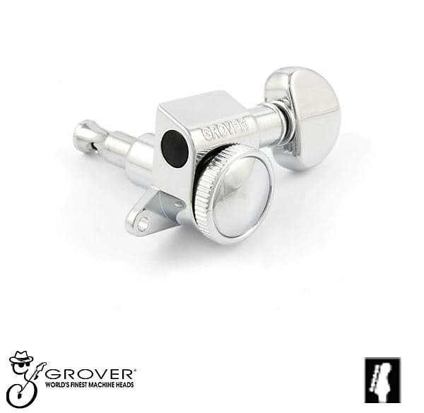 Grover 6-inline Mini Roto-Grip Chrome Kidney Locking Tuners | Reverb