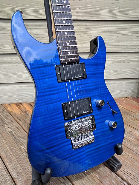 Jackson JS30 Dinky 2002 Trans Blue Made in Japan Superstrat | Reverb