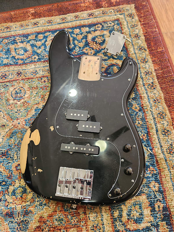 2013 Fender American PJ Precision Jazz Bass Body Neck plate | Reverb