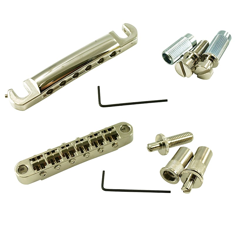 TonePros Metric Tune-O-Matic/Tailpiece Set (Large | Reverb