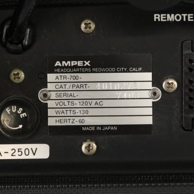 Ampex ATR-700 Reel to Reel Tape Recorder w/ ATA Road Case | Reverb