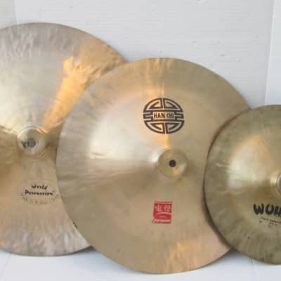 WUHAN CHINA CYMBALS x 3 (18”, 16”, 12”) - 1 CRACKED, 2 ARE | Reverb