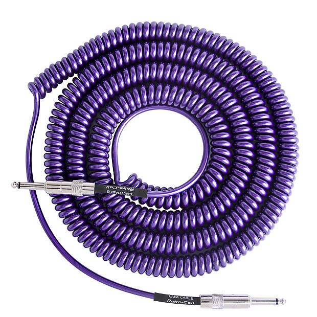 Lava 20ft Retro Coil Cable Metallic Purple **Free | Reverb UK