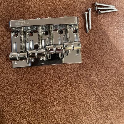 Gotoh 4- string Bass bridge - Chrome | Reverb