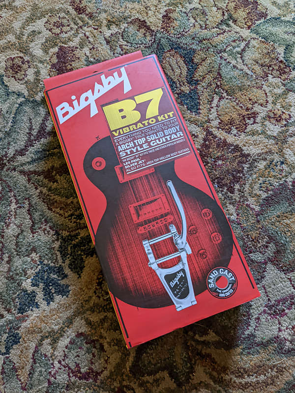 Bigsby B7 Chrome Vibrato Tailpiece & Vibramate V7-LP | Reverb