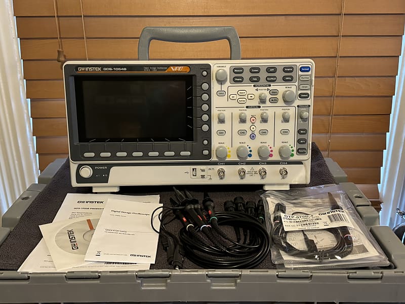 GW Instek GDS-1054B 4Channel 50Mhz DSO Oscilloscope +5 Probes | Reverb