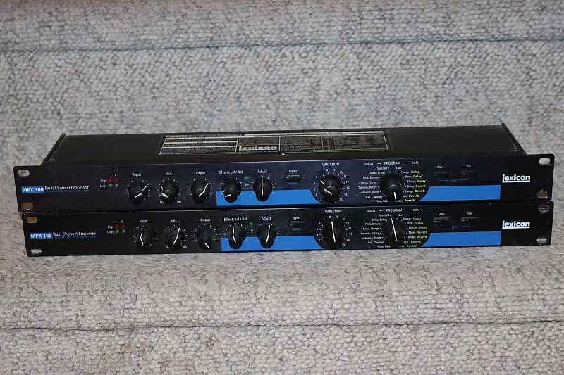 Pair of 2 LEXICON MPX100 Stereo Multi Effects Processors | Reverb