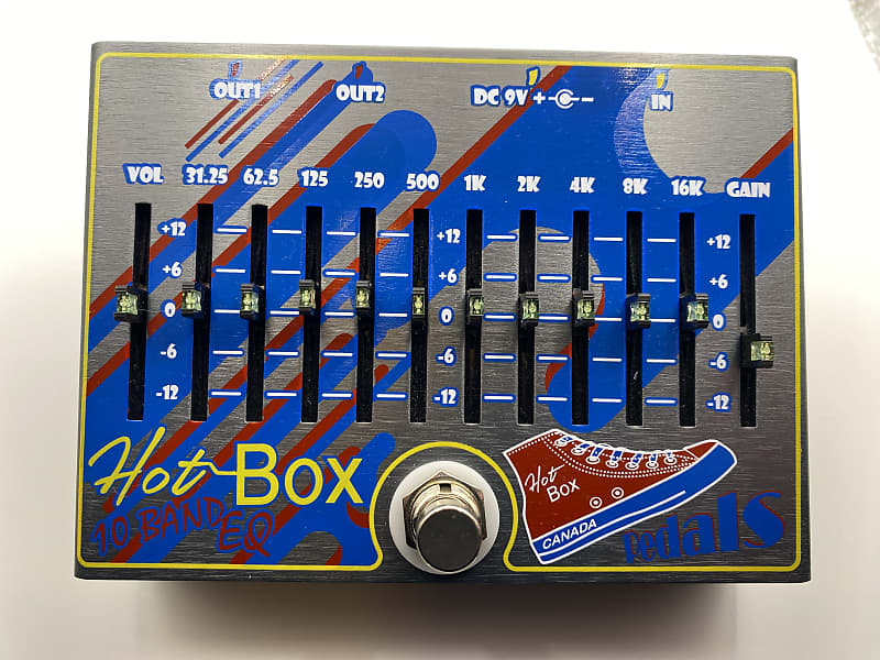 Hot Box Pedals 10 Band EQ Guitar Pedal with Volume and Gain | Reverb