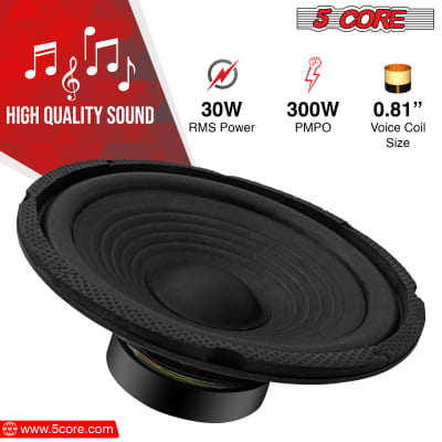 5 Core 6 Inch Subwoofer Speaker 300W Peak Power 4 Ohm | Reverb