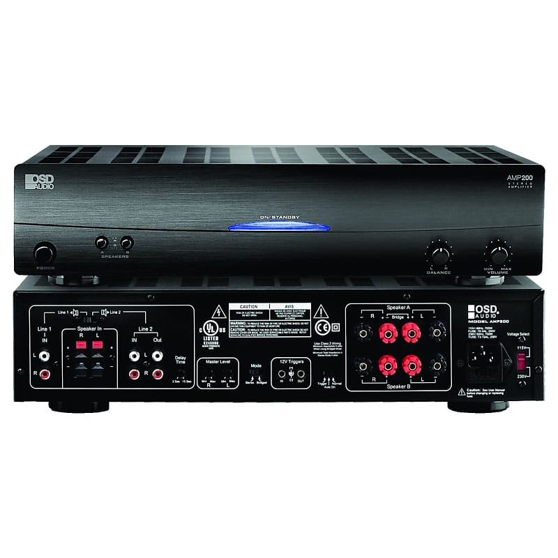 OSD AUDIO AMP200 - 200 Watt, High Current, Class A/B Power | Reverb
