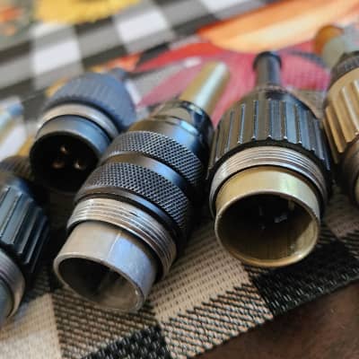 Telefunken AKG Schoeps Neumann 3 Pin Tuchel Connectors Male | Reverb