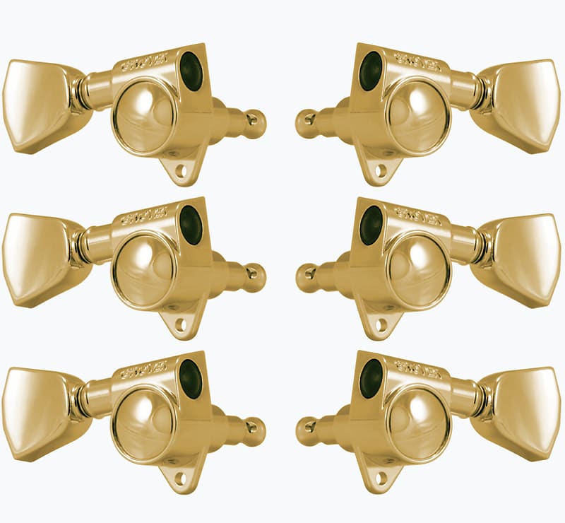 Grover 102GK Gold 3×3 Rotomatic Tuners with Keystone Buttons | Reverb