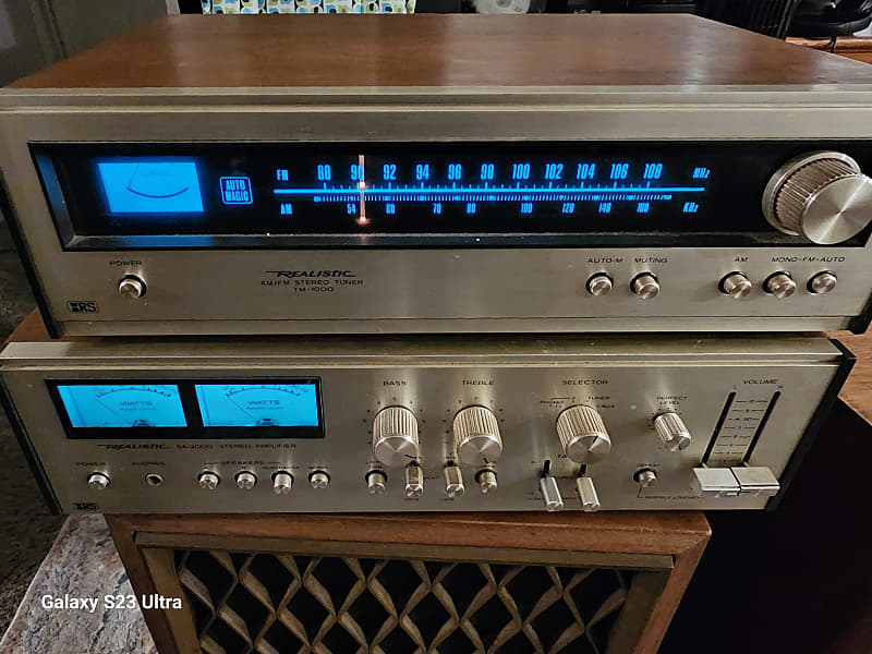 Realistic Amplifier/ tuner Sa2000/tm1000 1970s - Silver | Reverb